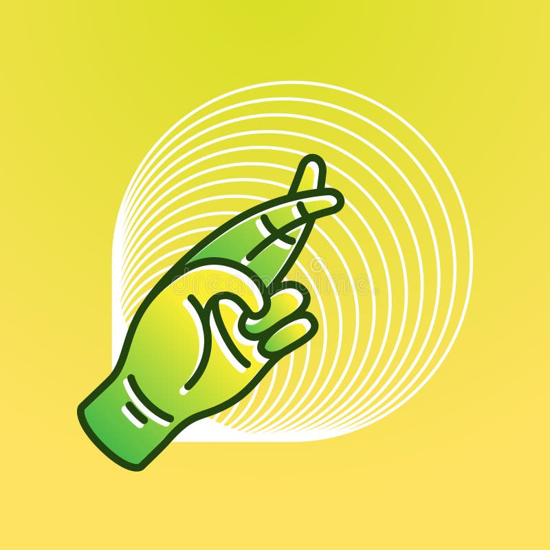 Illustration of a Modern Design, Hand of Luck Stock Vector ...