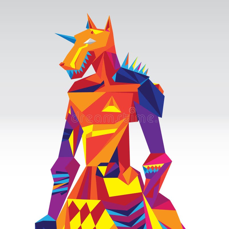 Illustration Moderne De Vecteur D'Anubis Illustration de Vecteur ...