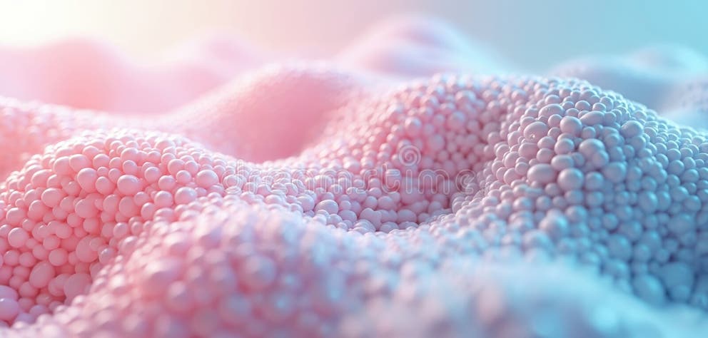 Illustration of Molecular Geometry with Flowing Patterns, Amino Acid ...