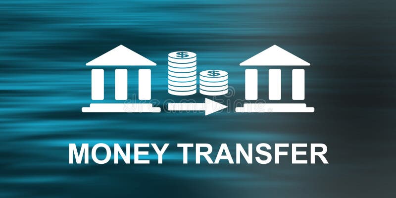 Concept of money transfer stock illustration. Illustration of symbol ...