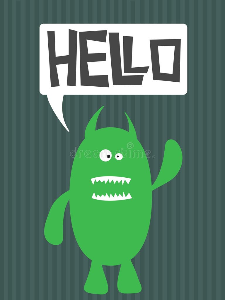 Hello Monster Stock Illustrations – 1,222 Hello Monster Stock ...
