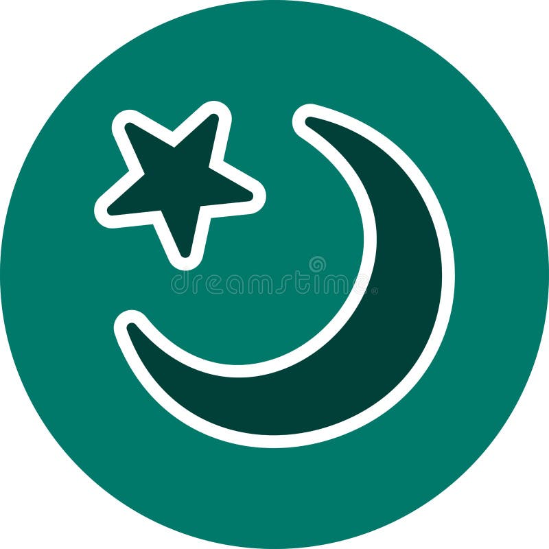 Illustration Moon Icon for Personal and Commercial Use. Stock ...