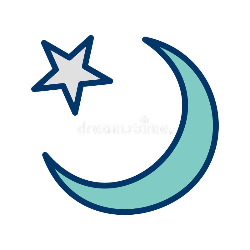 Illustration Moon Icon for Personal and Commercial Use. Stock ...