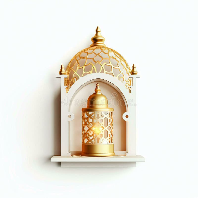 Illustration of Mosque Illustration of a Golden Mosque Stock ...