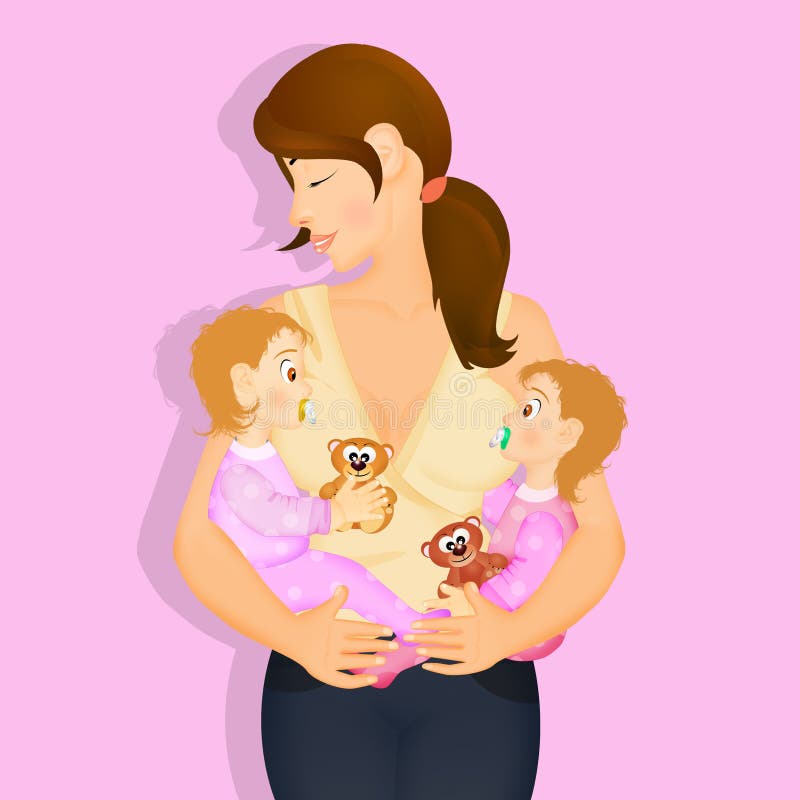 Mother Twins Stock Illustrations 431 Mother Twins Stock Illustrations