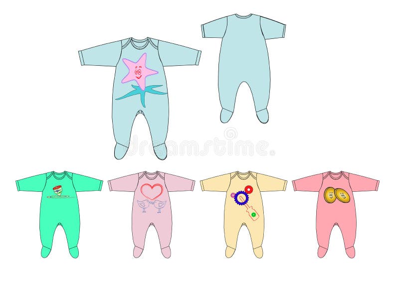 Clothing of Motif Chest Print Jersey Fabric Baby Boy Romper Design ...