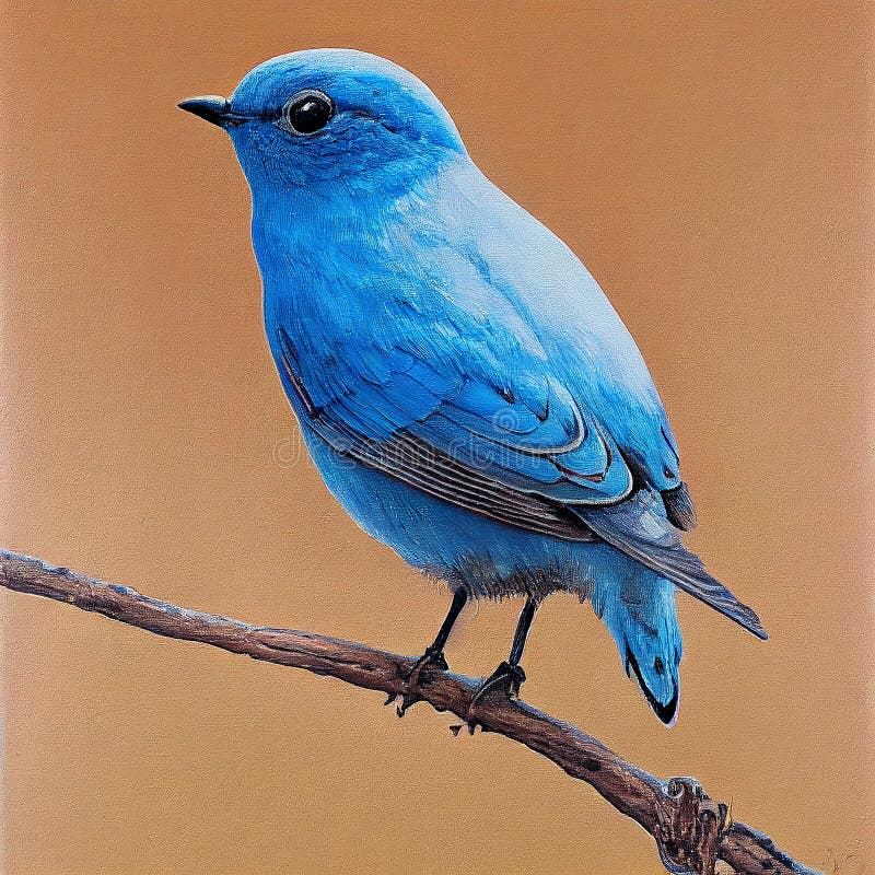 Illustration of a Mountain Bluebird Stock Illustration - Illustration ...