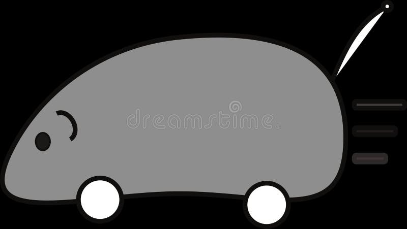 Illustration of a Mouse while Running Stock Vector - Illustration of ...