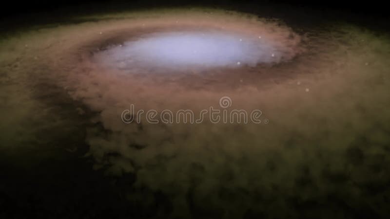 Illustration of Moving Galaxy Rotating with Light in the Center ...