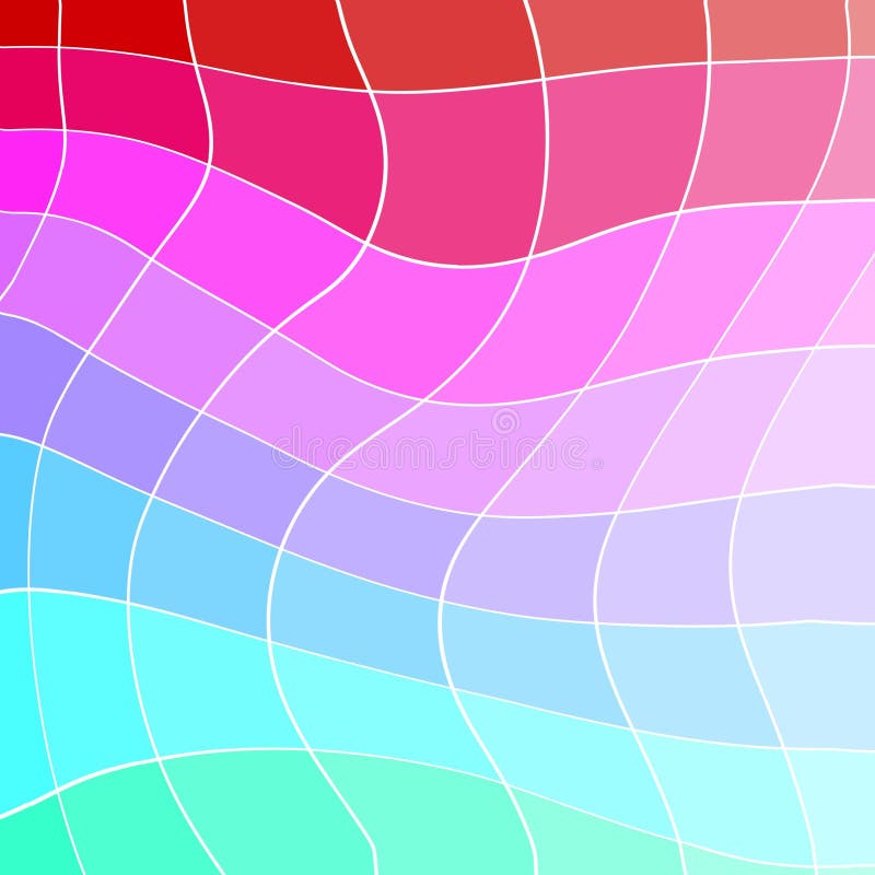 Illustration of a Multicolored Background of Distorted Squares Stock ...