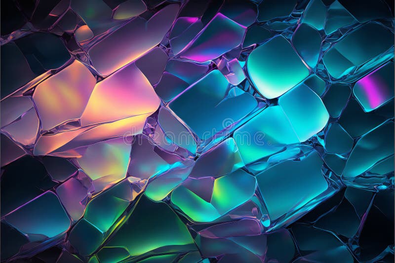 Multicolored Glow Ice Texture, Abstract Background, Abstract, Colors ...