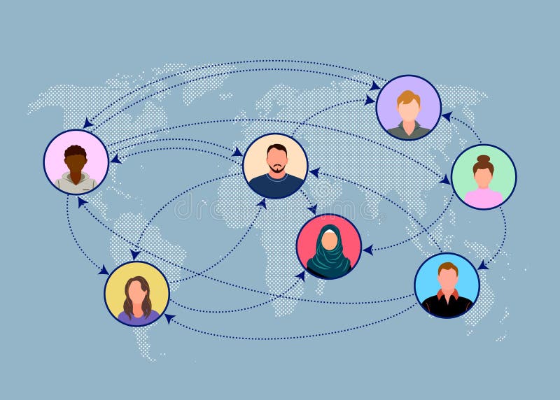 Illustration for Multicultural Social Networks. Global Communication ...