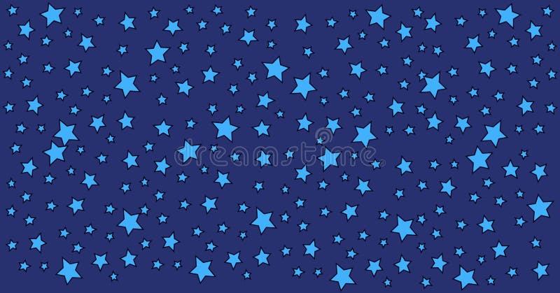 Illustration of Multiple Blue Stars on Blue Background Stock ...