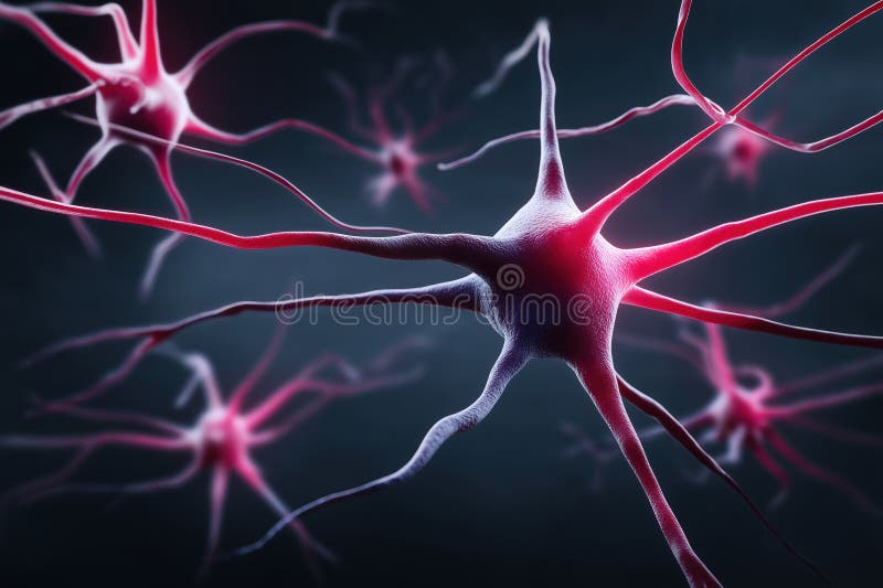 Red Multiple Neurons Stock Illustrations – 85 Red Multiple Neurons ...