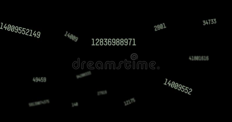 Illustration of Multiple Numbers Against Black Background, Copy Space ...
