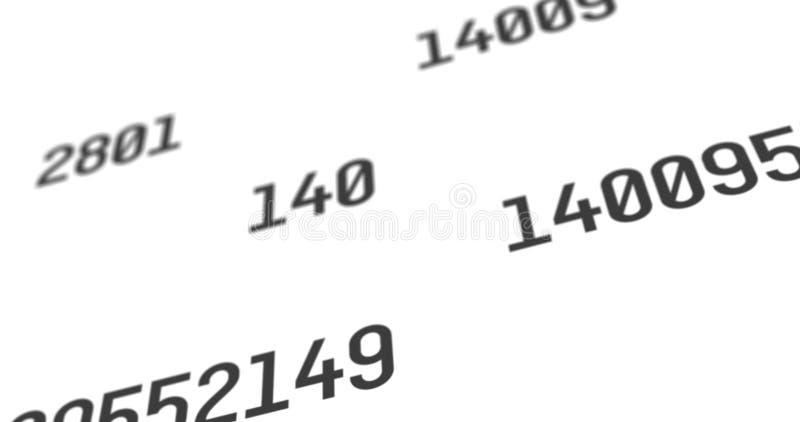 Illustration of Multiple Numbers Against White Background, Copy Space ...