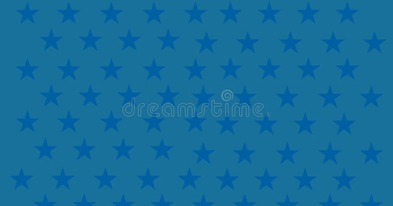 Illustration of Multiple Rows of Blue Stars on Blue Background Stock ...