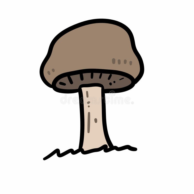 Illustration of Mushroom Cartoon Stock Illustration - Illustration of ...