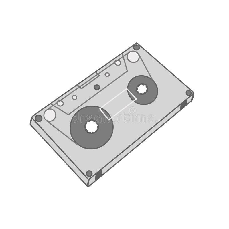 Illustration of Music Cassette Record Tape Stock Illustration ...