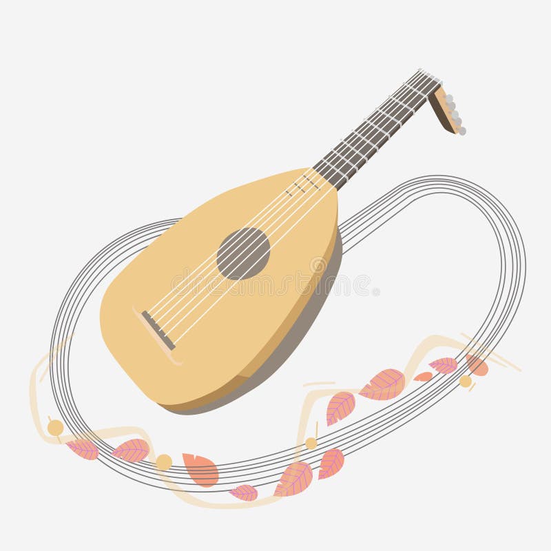 Illustration of a Musical Instrument. Vector Isolated Objects Stock ...