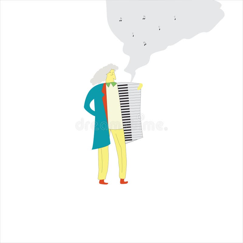 Illustration of Musician Composer Stock Vector - Illustration of music ...