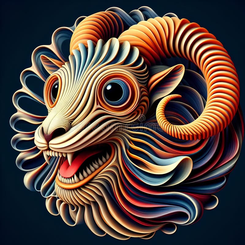 Illustration of a Mystical Creature in 3d Stock Illustration ...