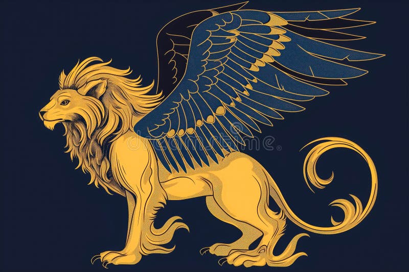 Illustration of the Mythical Creature the Griffin Half Lion Half Eagle ...
