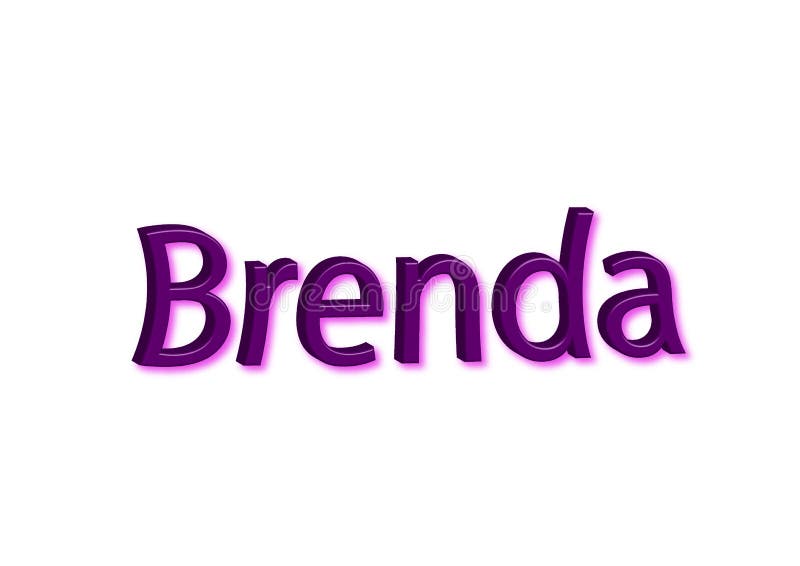 Brenda Name Logo