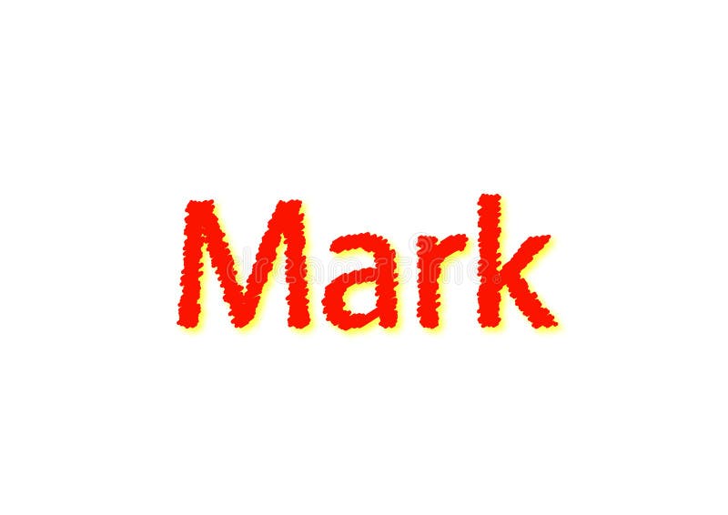 Illustration, Name Mark Isolated in a White Background Stock ...