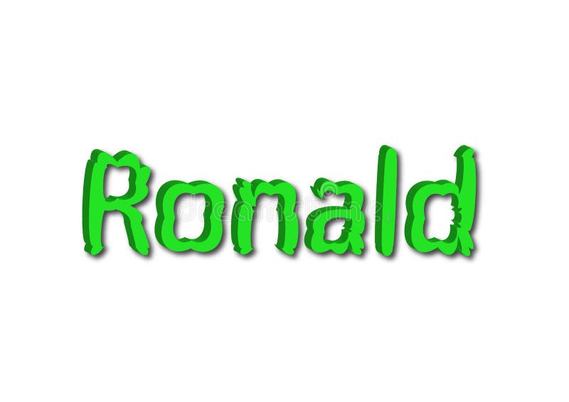 Name Ronald Stock Illustrations – 4 Name Ronald Stock Illustrations ...