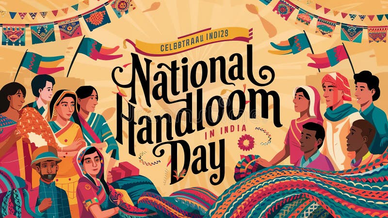 Illustration of National Handloom Day, Generative Ai Stock Illustration ...