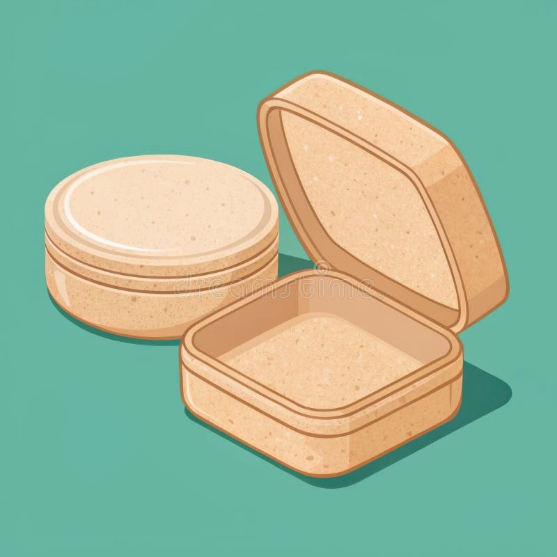 Illustration of Natural Fiber-based Minimalist Packaging Stock ...