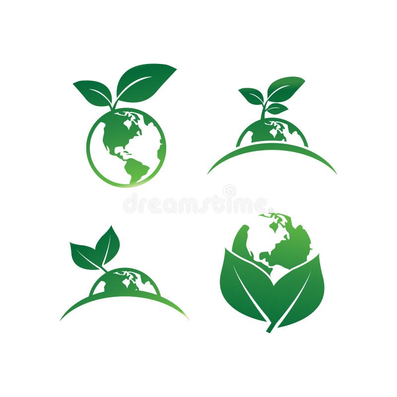 World Environment Logo Icon Template Stock Vector - Illustration of ...