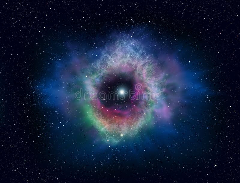 Illustration of a nebula stock illustration. Illustration of ...