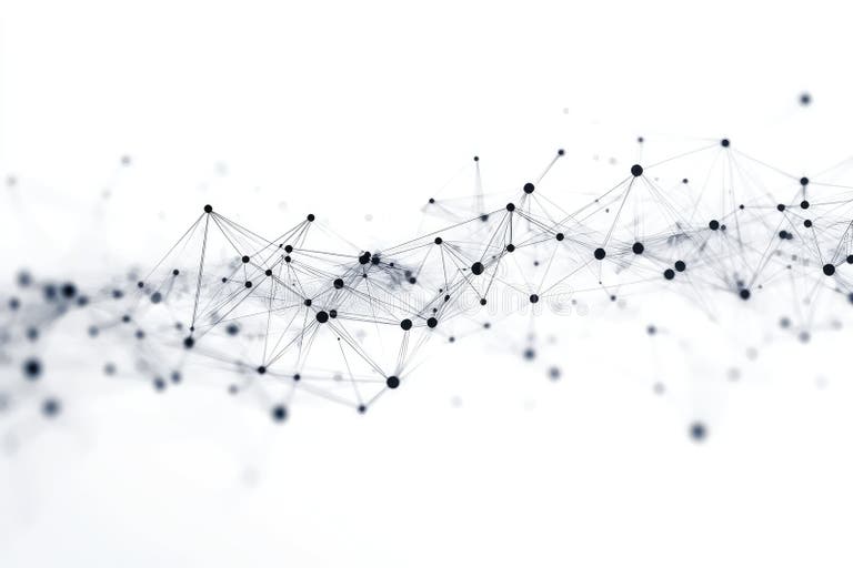 Illustration of a Network of Interconnected Nodes Representing Data ...