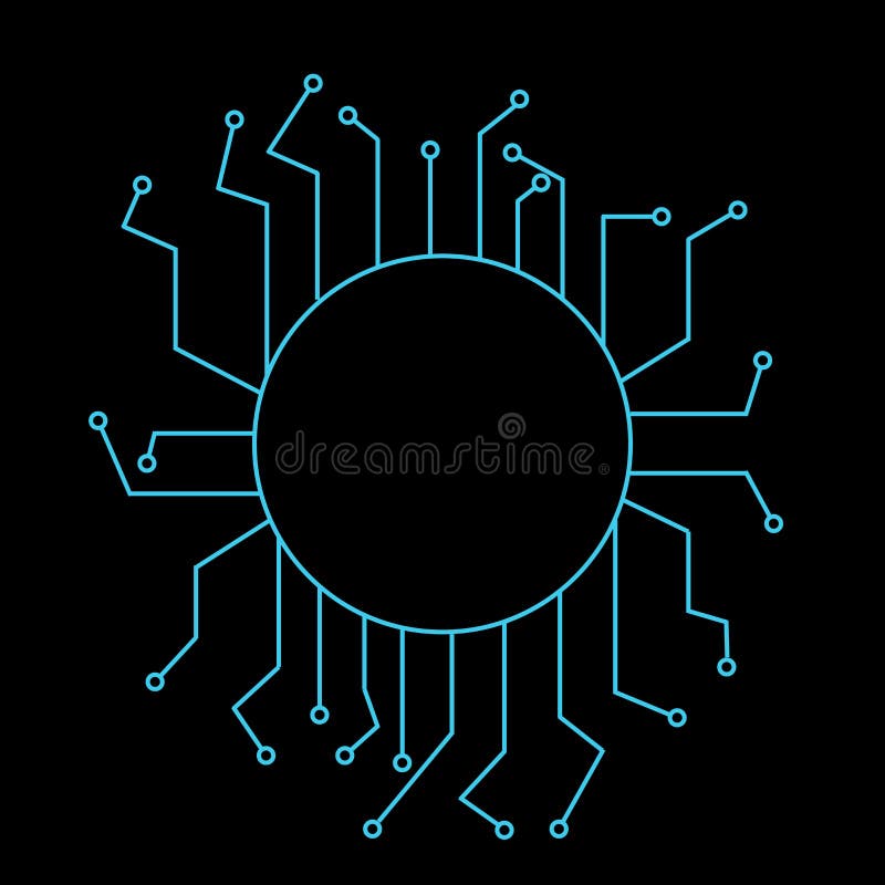 Illustration of Network System in Modern Technology Smart Gadget Device ...