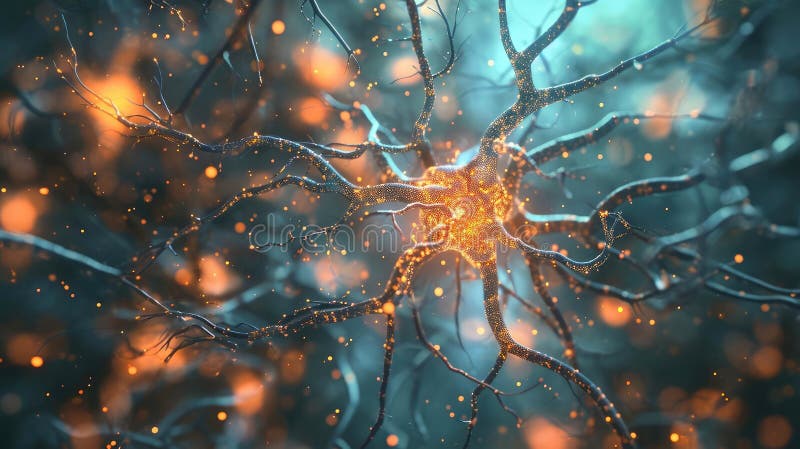 Illustration: Neural Network Development Stock Photo - Image of ...