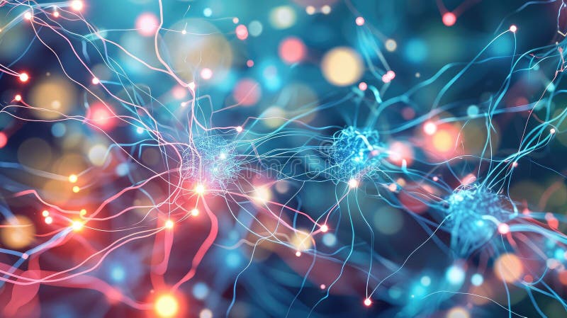 Illustration: Neural Network Development Stock Photo - Image of ...