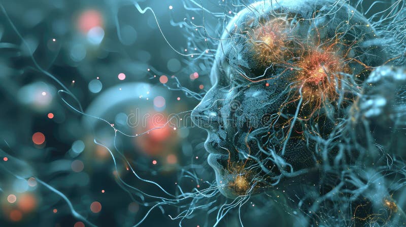 Illustration: Neural Network Development Stock Photo - Image of network ...