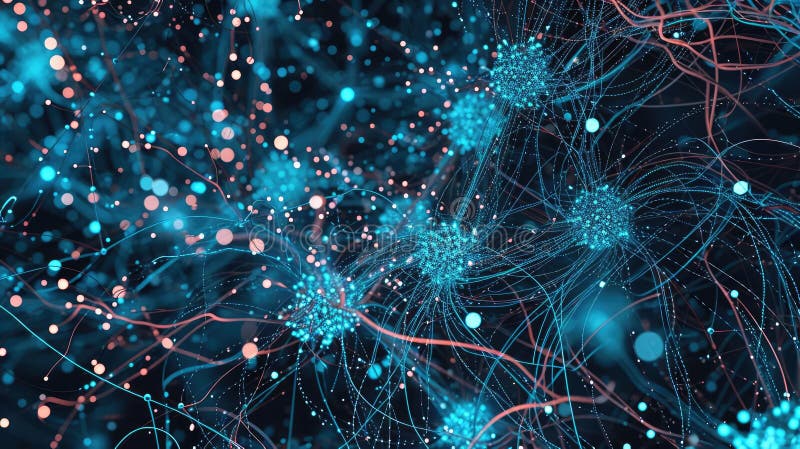 Illustration: Neural Network Development Stock Image - Image of smart ...