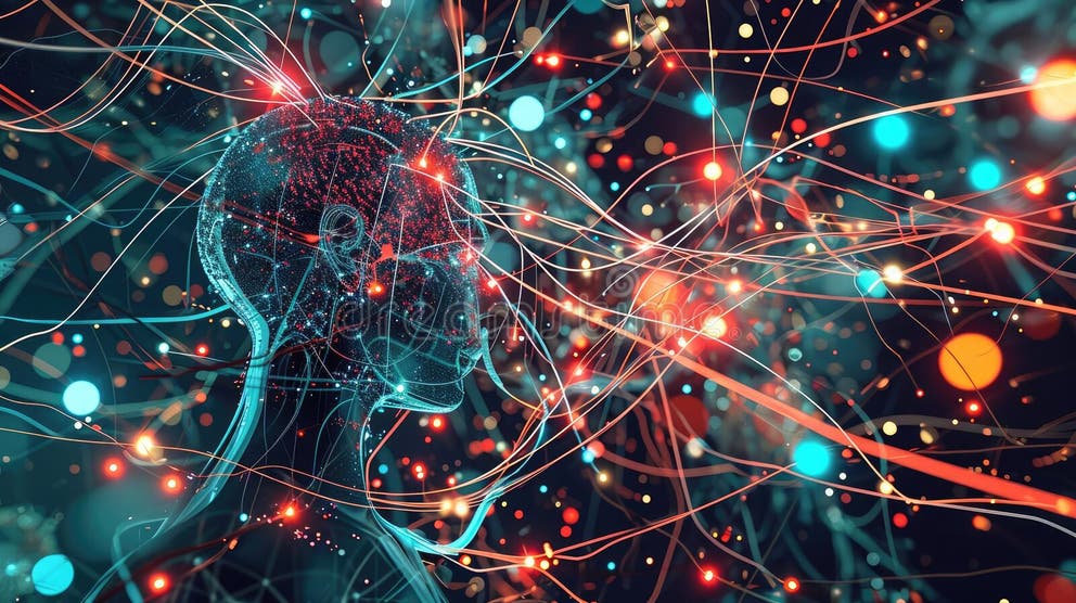 Illustration: Neural Network Development Stock Photo - Image of smart ...