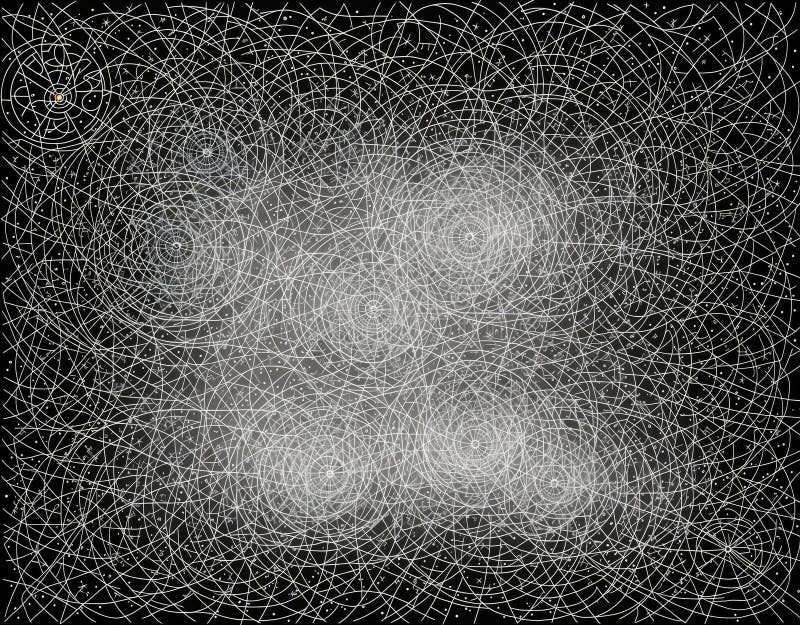 Illustration of a Neural Network of Time, Infinity. Stock Illustration ...