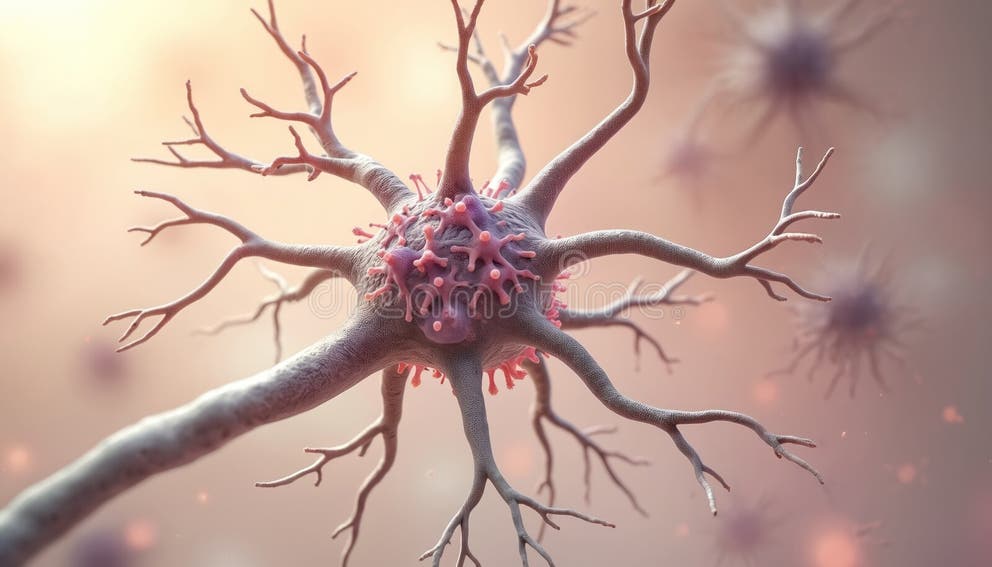 Cellular Neuron Activity Stock Illustrations – 593 Cellular Neuron ...