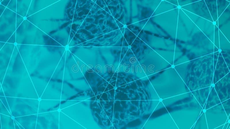 Illustration of Neurons Net Stock Photo - Image of brain, mental: 139685682