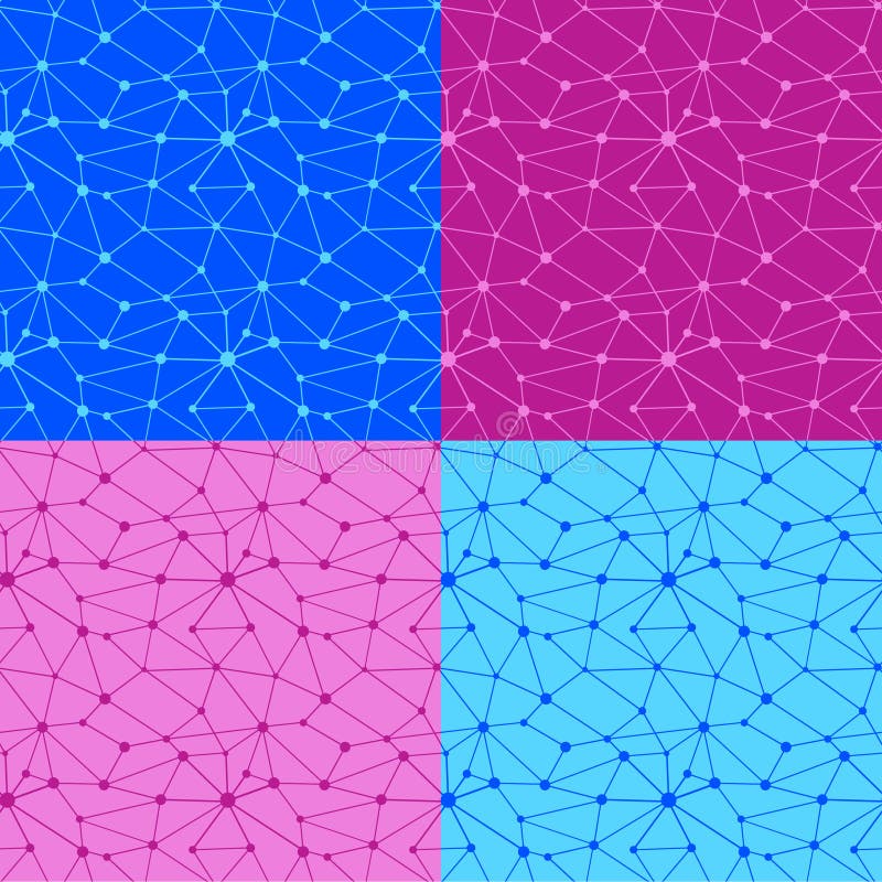Web net seamless patterns stock vector. Illustration of medical - 111106229