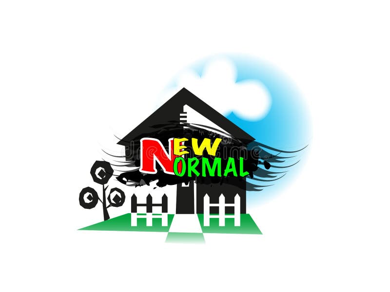 Illustration of the New Normal Period of Covid-19 Stock Illustration ...