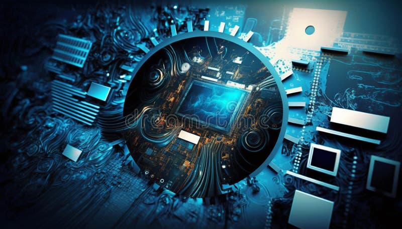 Illustration of New Technology, Ram, Cpu Created with Genertive AI ...