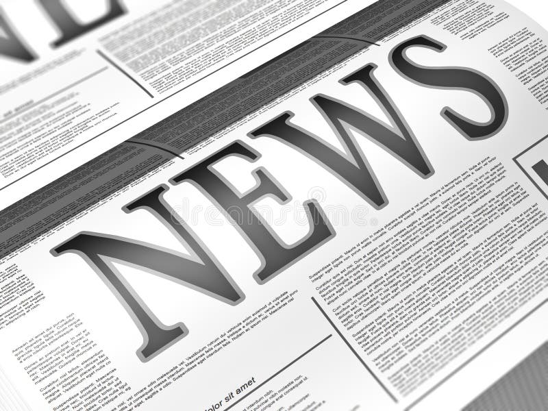 Newspaper stock illustration. Illustration of extra, front - 29794841