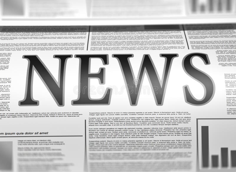 Newspaper stock illustration. Illustration of breaking - 30060632