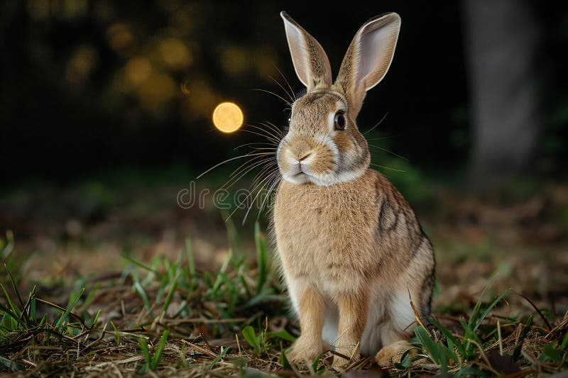 Night Vision Camera Captures the Presence of an Easter Rabbit in Its ...